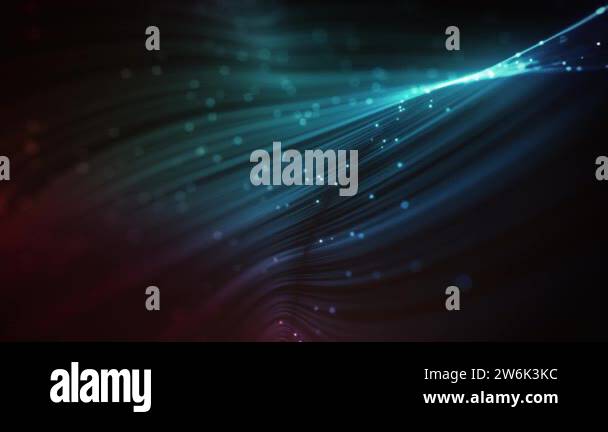 Abstract Flowing Digital Data Lines Network And Communication Loop/ 4k ...