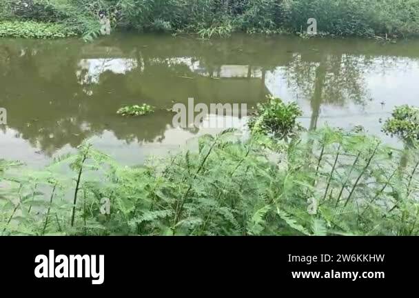 Khlong preng canal in Chachoengsao at Chachoengsao Thailand Stock Video ...