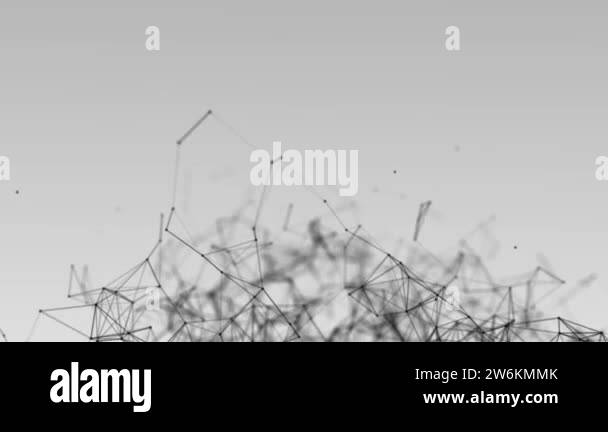 Abstract Plexus Digital Fx Technology Background Loop/ 4k animation of an abstract technology ...