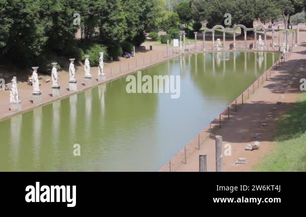 Hadrian's Villa - Roman Emperor Hadrian at Tivoli outside Rome Stock ...