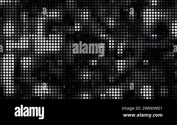 Halftone animation mosaic background. Random pattern, movements of ...