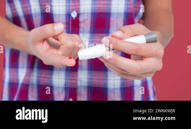 Animation of donate blood text with syringe and droplet logo over man ...