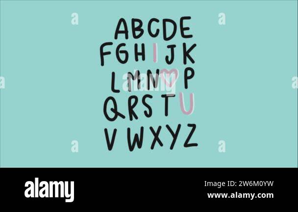 Abc font Stock Videos & Footage - HD and 4K Video Clips - Alamy