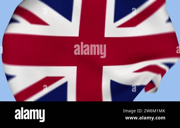 United Kingdom Crumpled Fabric Flag Intro. Europe Flags. UK Flag ...