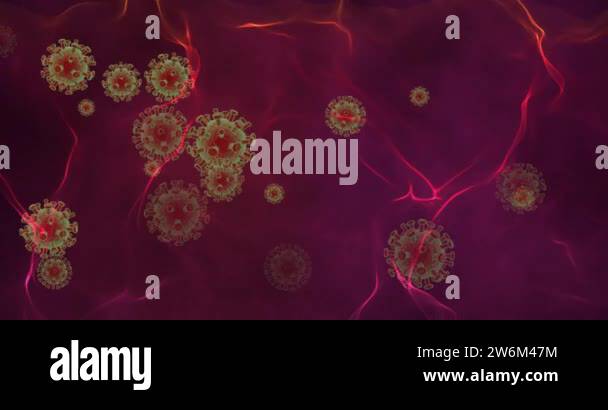 Conceptual animation of the covid 19 coronavirus global pandemic ...