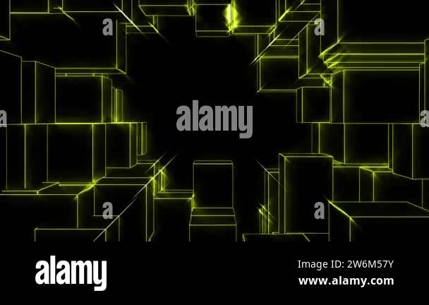 VJ Loop video. 3d round of cubes. round tunnel from a 3d Grid. ubic round tunnel wire 3D ...