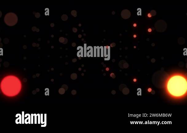 Flying Through Colorful Blinking and Flashing Light Bulb Flares on ...