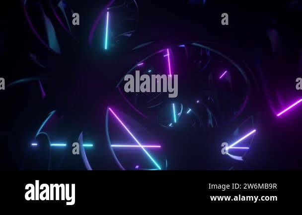 Illuminated modern neon lights and speed Stock Videos & Footage - HD ...