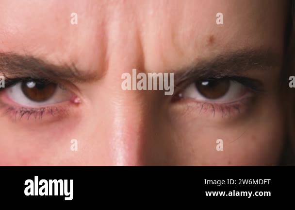 Woman face close up unfriendly Stock Videos & Footage - HD and 4K Video Clips - Alamy