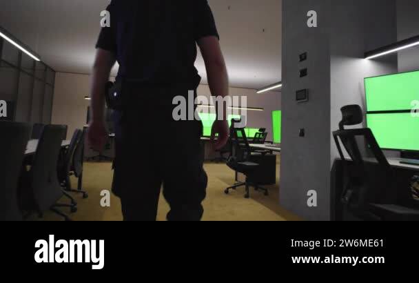 System Security Specialist Working at System Control Center. Room is ...