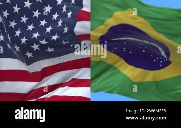 Brazil united states flag Stock Videos & Footage - HD and 4K Video ...