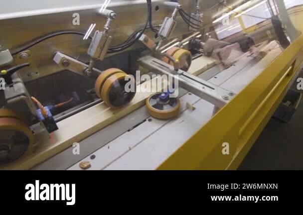 Wooden door manufacturing process. production of interior doors of wood ...