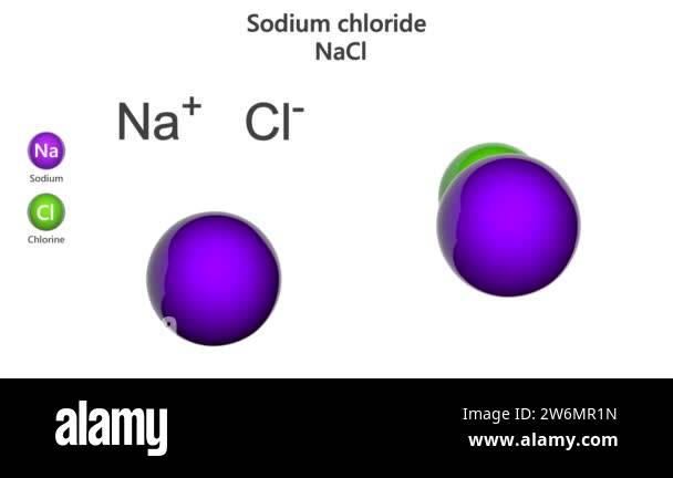 Sodium chloride, commonly known as salt, is an ionic compound with the ...