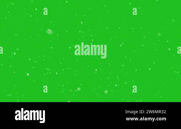 Snowflakes on Chroma Key background. Snow falling down slowly 4K ...