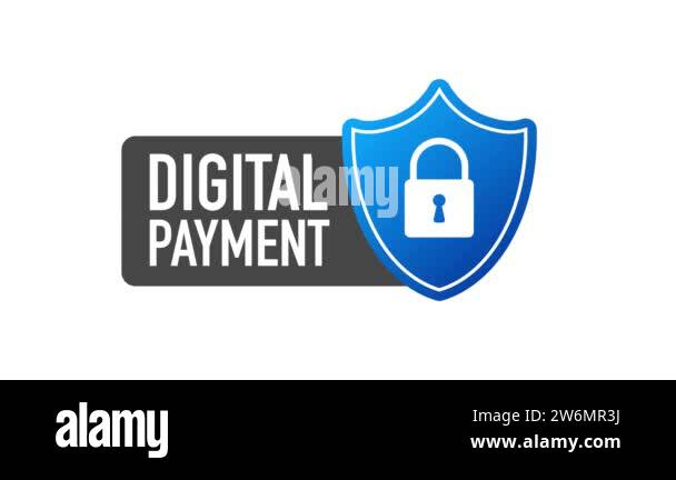 Secure connection. Secured ssl shield symbols, Digital payment. Motion graphics Stock Video ...