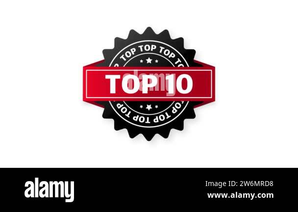 Top 5. Best ten list on white background. Motion graphics Stock Video ...