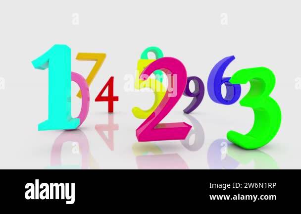 Numbers in colors Stock Videos & Footage - HD and 4K Video Clips - Alamy