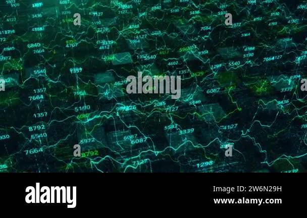 Technological background with the analytics and statistics data with ...