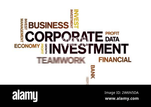4k Corporate Investment Animated Tag Word Cloud,Text Animation seamless ...