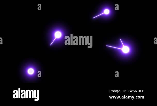 Antlia constellation neon style. Stars in the night sky. Cluster of ...