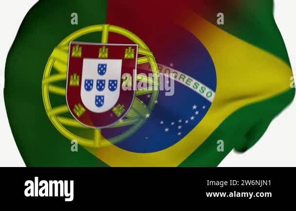 Portugal brazil flag Stock Videos & Footage - HD and 4K Video Clips - Alamy
