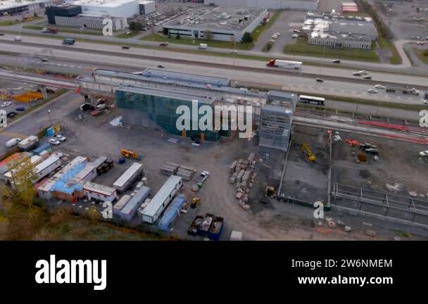 Montreal, Canada - NOVEMBER 17, 2021: Construction site of the Fairview ...