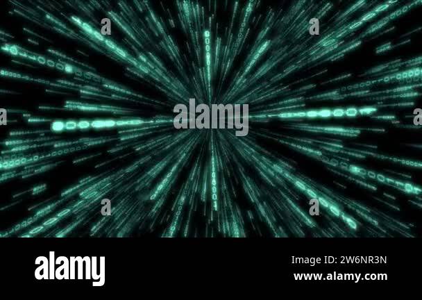 Blue binary code - Internet, fast connection, matrix concept. Camera ...