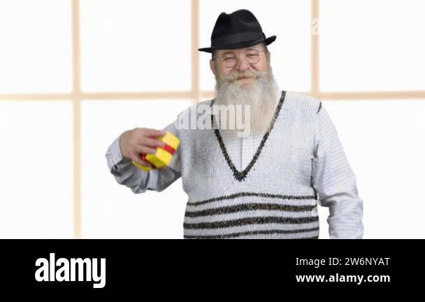 Bearded man showing gift box Stock Videos & Footage - HD and 4K Video ...