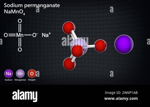 Sodium permanganate chemical structure Stock Videos & Footage - HD and ...