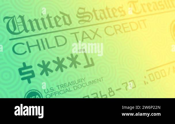 A stylized background animation of a fictional United States monthly ...