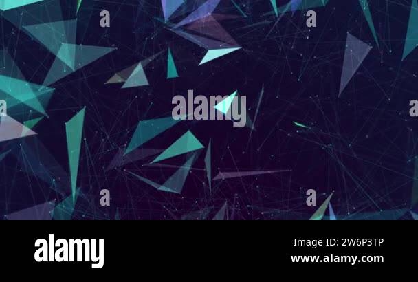 Abstract plexus shapes background animation Stock Video Footage - Alamy