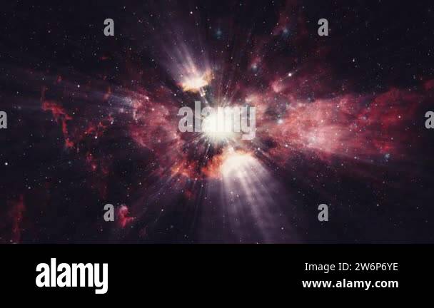 Traveling through star fields in space. Deep Space Nebula Loop ...