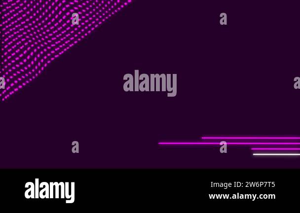 Purple, violet elements. Looped background. Animated glow lines, points ...