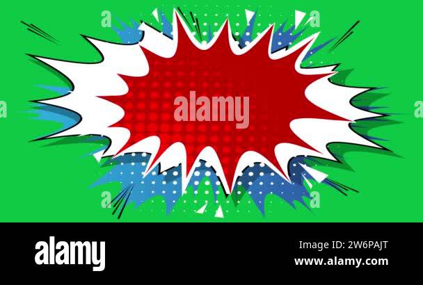 Abstract Comic Book Background. Motion poster. 4k animated Cartoon fast ...