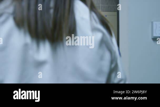 Security opening a wheel of large vault metal door with various access ...