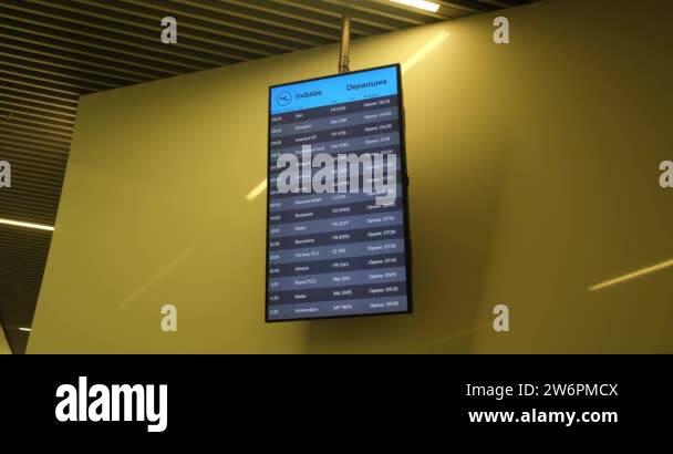 Digital boarding information Stock Videos & Footage - HD and 4K Video ...