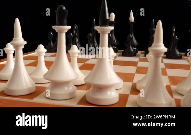 Chess on a chessboard. Alpha channel included. You can insert your ...