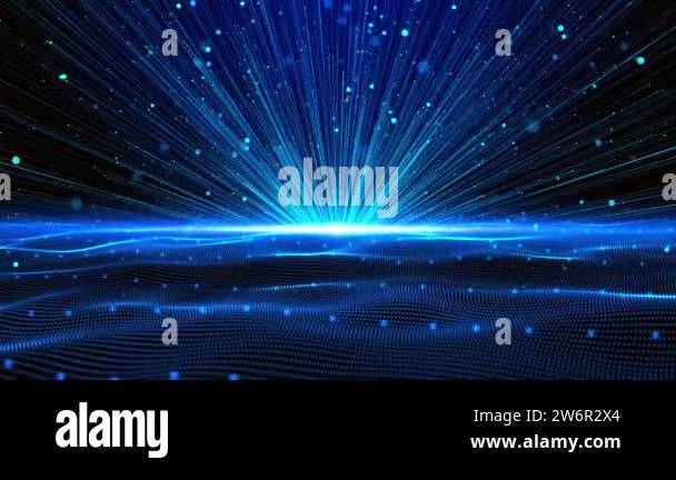 Abstract 4K Blue shining glitter particles 4K 3D Loop Animation New Motion Background Stock ...