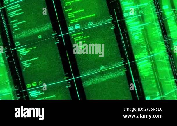 Abstract visualization of AI software development, seamless loop ... Abstract visualization of AI software development, seamless loop ...