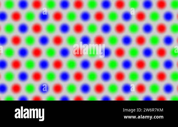 Fine Crt Display Of Triplet Matched Rgb Vision Emulation Stock Video