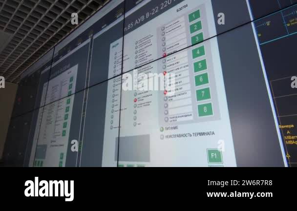 Table board with names and numbers of app at substation Stock Video ...