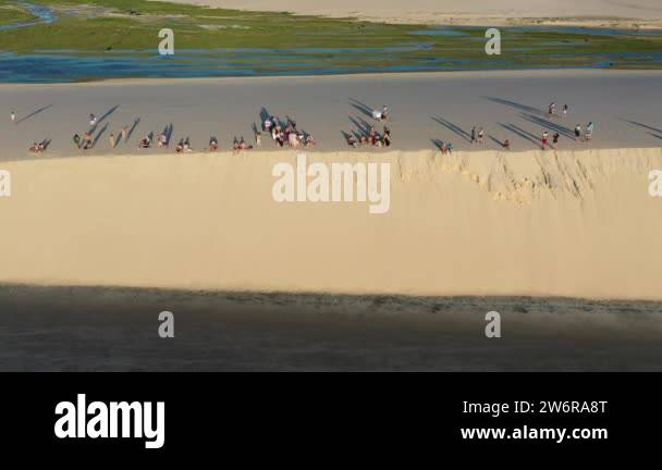 Desert dunes of Jericoacoara beach, Ceara, Brazil.Summer destination ...