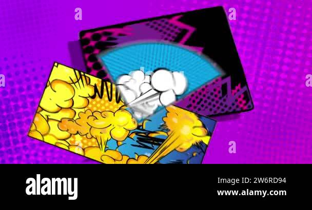 Crazy Upgrade. Motion poster. 4k animated Comic book word text moving ...