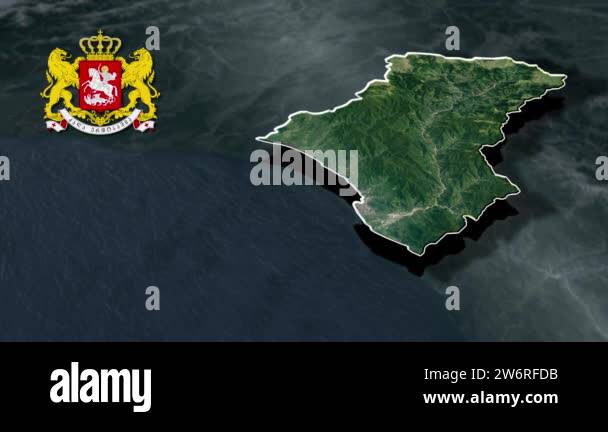 Regions of Georgia map animation Stock Video Footage - Alamy