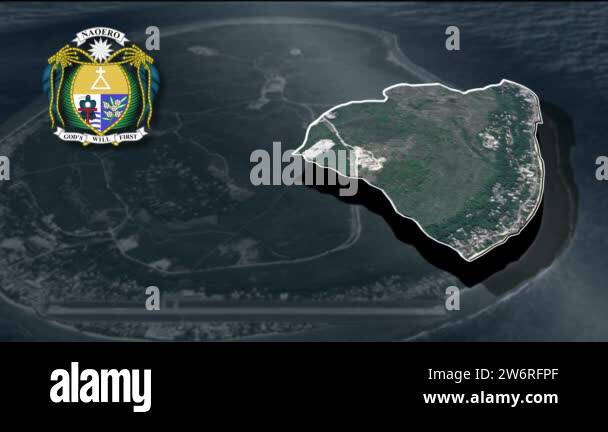Districts of Nauru animation map Stock Video Footage - Alamy