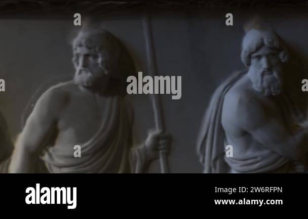 3D animation of Briseis and Achilles Sculpture in Thorvaldsens Museum ...