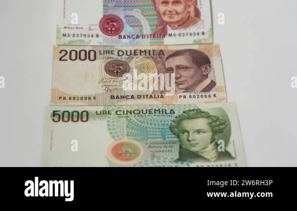Lira italian note Stock Videos & Footage - HD and 4K Video Clips - Alamy