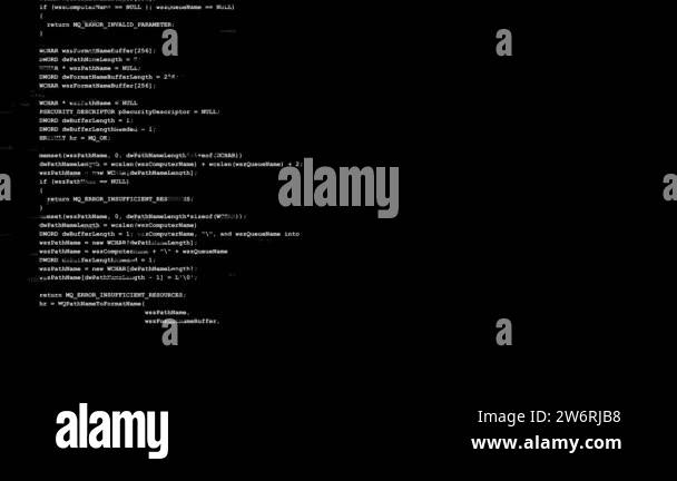 Hacker Code Is Typing Hacker Code Running Down A Computer Screen Terminal 4k Stock Video