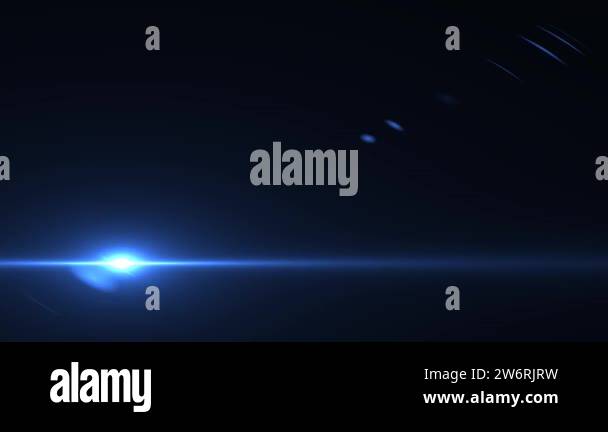 Single Bright Lens Flare Passes Viewer From Corner Through Centre With ...