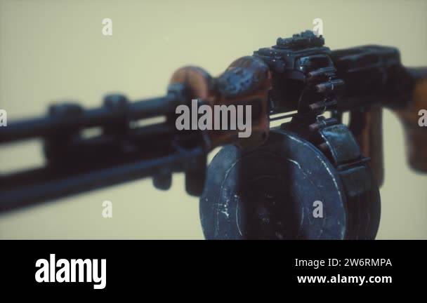 Soviet machine gun. Weapons of the USSR army Stock Video Footage - Alamy